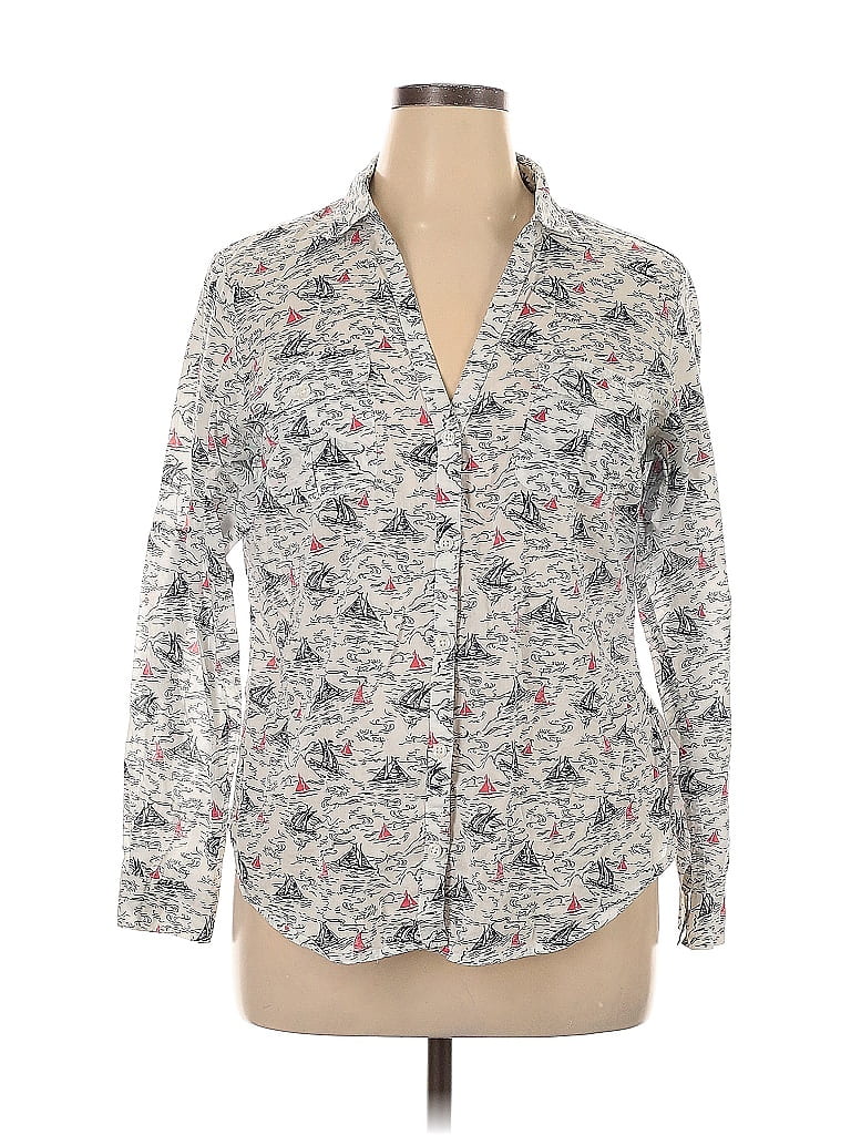 Columbia Floral Gray Long Sleeve Button-Down Shirt Size XL - 66% off | ThredUp