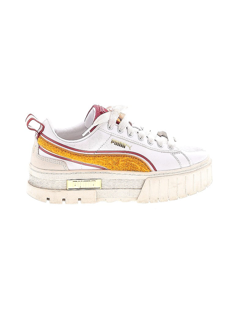 Puma White Sneakers Size 6 1/2 - 39% off | ThredUp