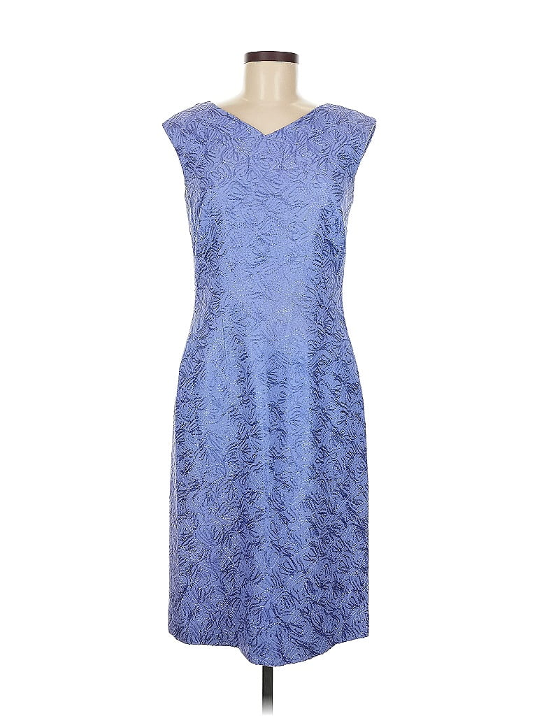 Talbots 100% Silk Blue Cocktail Dress Size 6 - 74% off | ThredUp