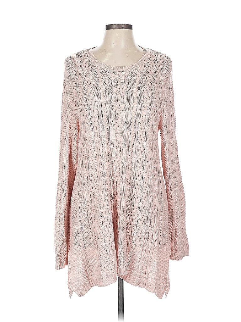 Jeanne Pierre 100% Cotton Pink Casual Dress Size L - 52% off | ThredUp