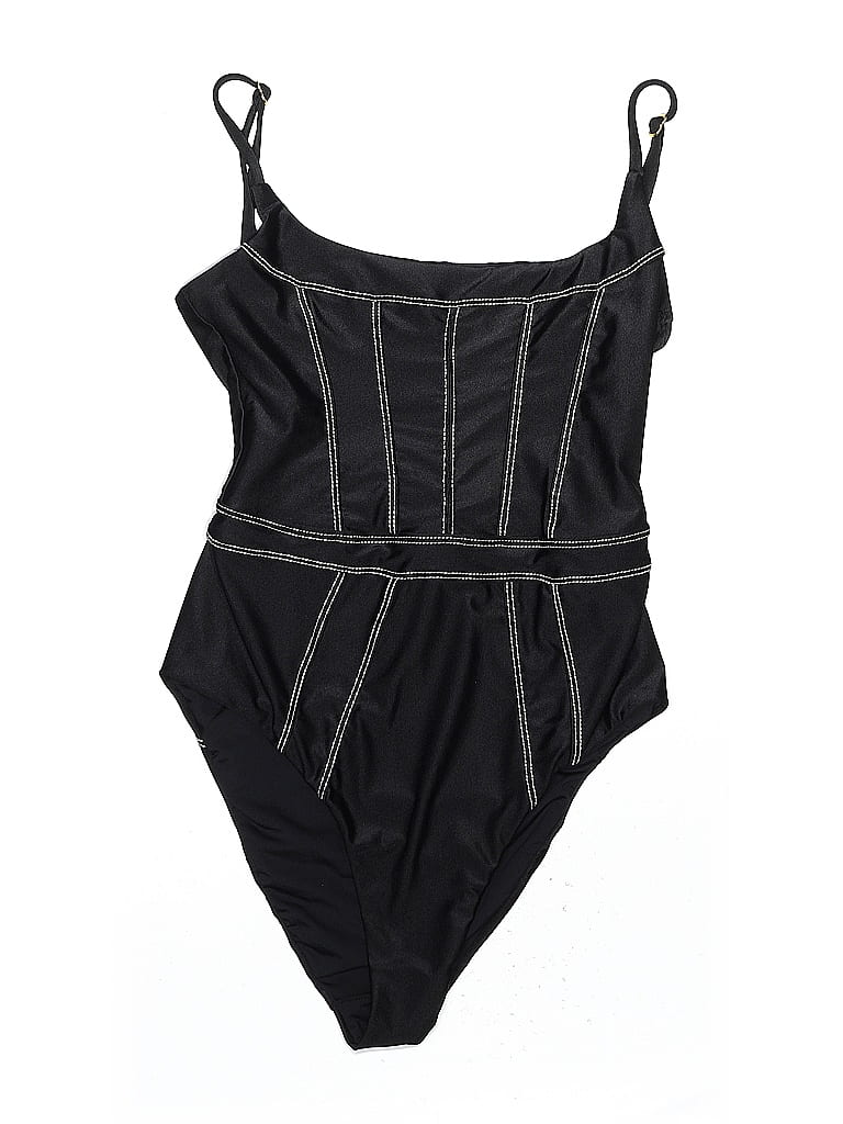 Becca Graphic Black One Piece Swimsuit Size S - 52% off | ThredUp