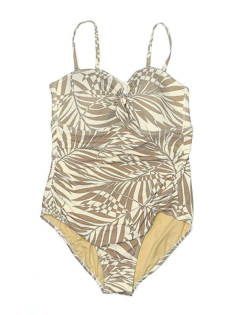 Kona Sol Tropical Tan One Piece Swimsuit Size XL - 23% off | ThredUp