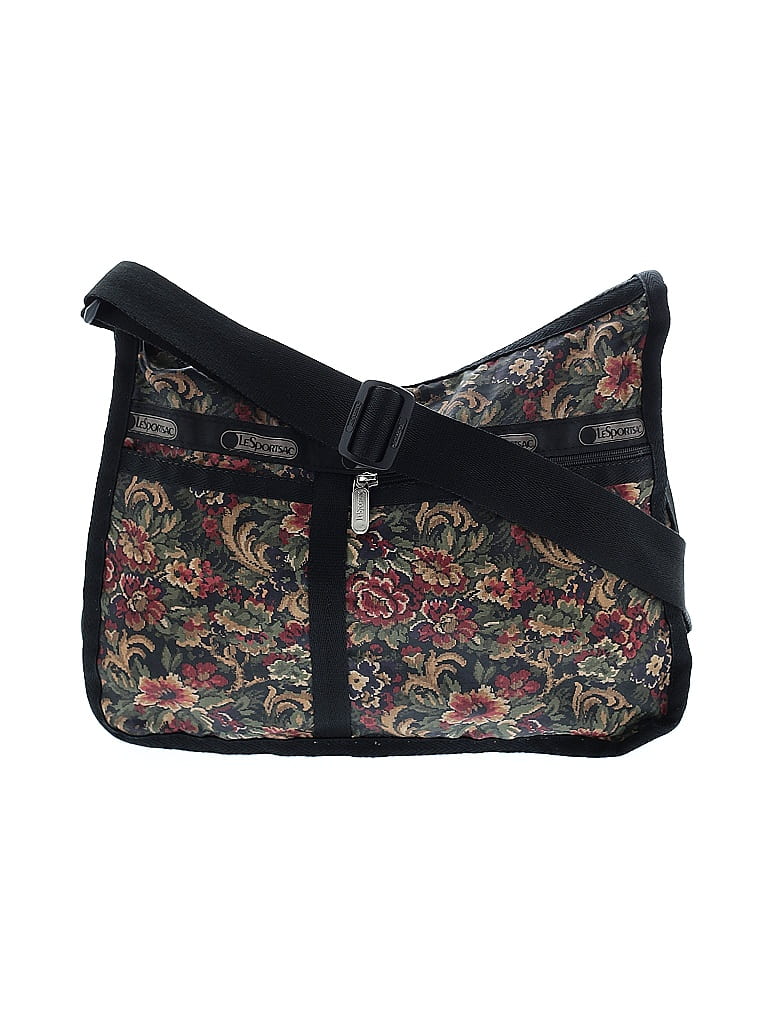 LeSportsac Floral Black Green Crossbody Bag One size - 54% off | ThredUp