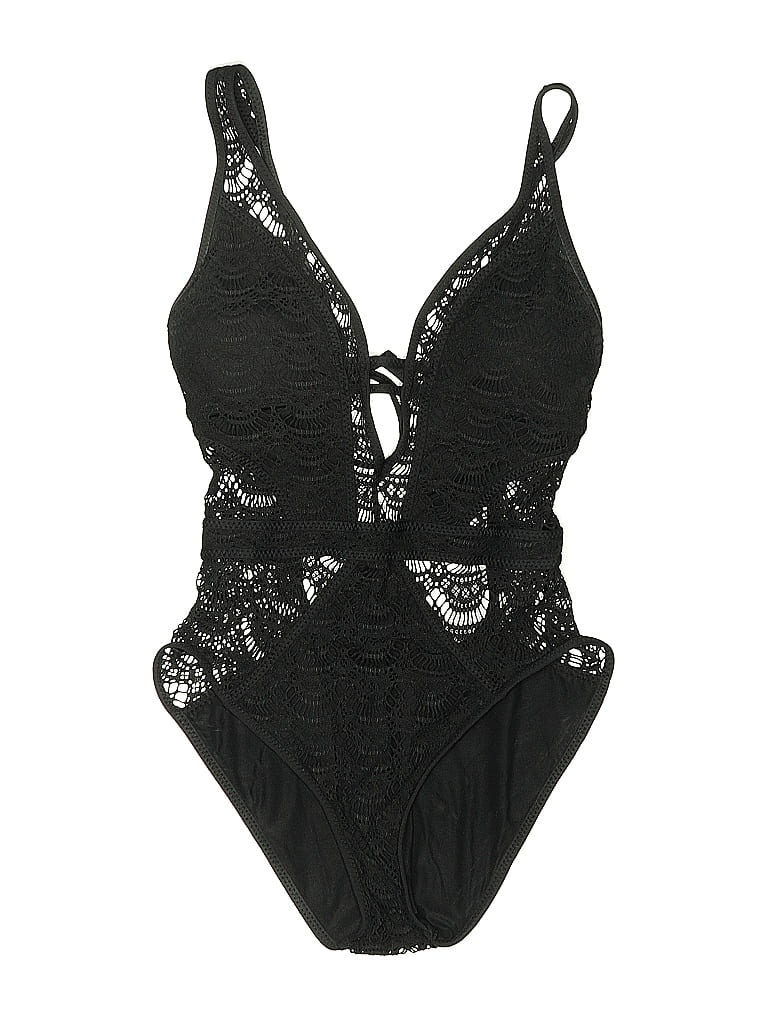 Becca Paisley Black One Piece Swimsuit Size M - 45% off | ThredUp