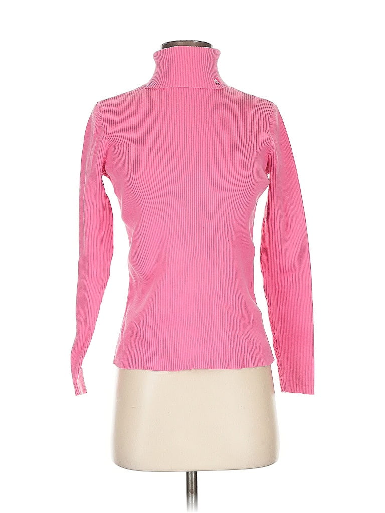 Lauren by Ralph Lauren 100% Cotton Pink Long Sleeve Turtleneck Size S - 67% off | ThredUp