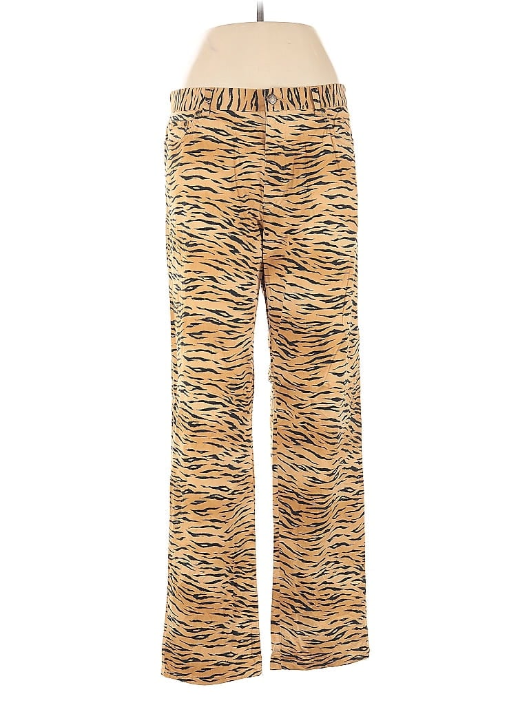 Jones New York Sport Animal Print Gold Y2K Tan Animal Print Stretch ...