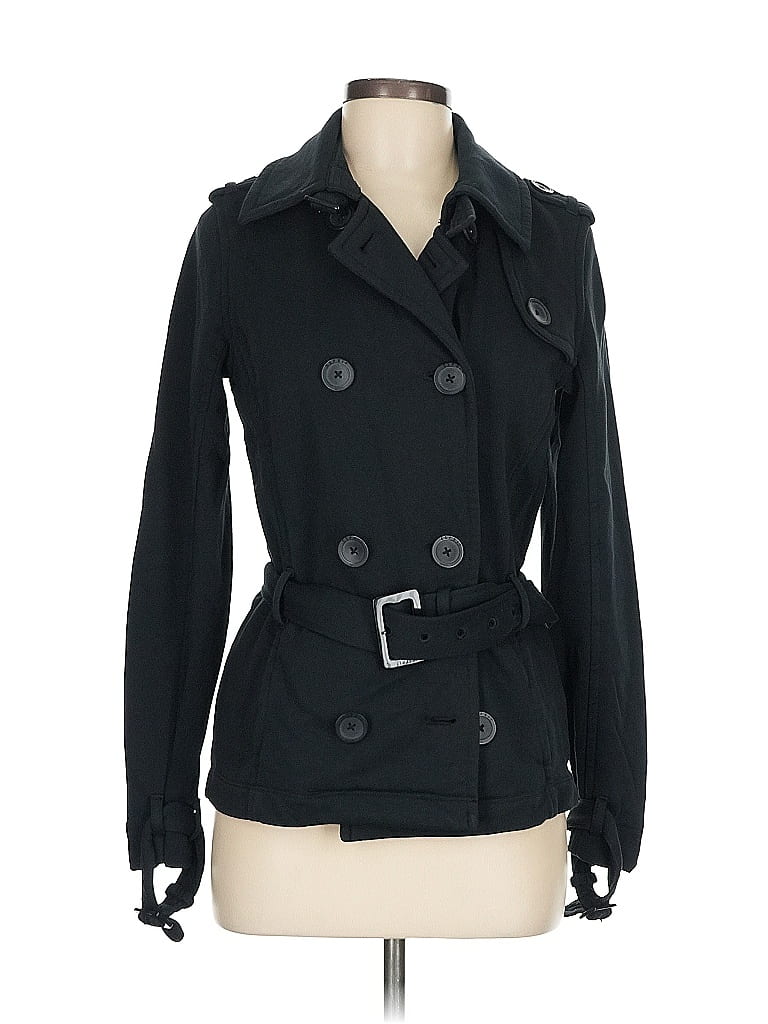 Esprit Solid Black Trenchcoat Size M - 65% off | ThredUp