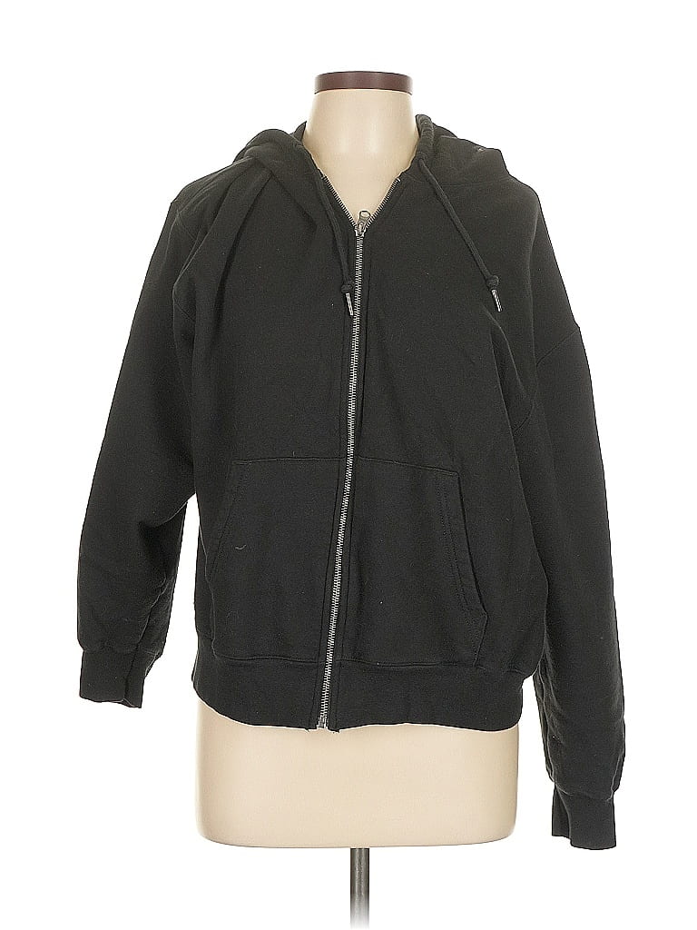 Hanes Black Zip Up Hoodie Size L - 36% off | ThredUp