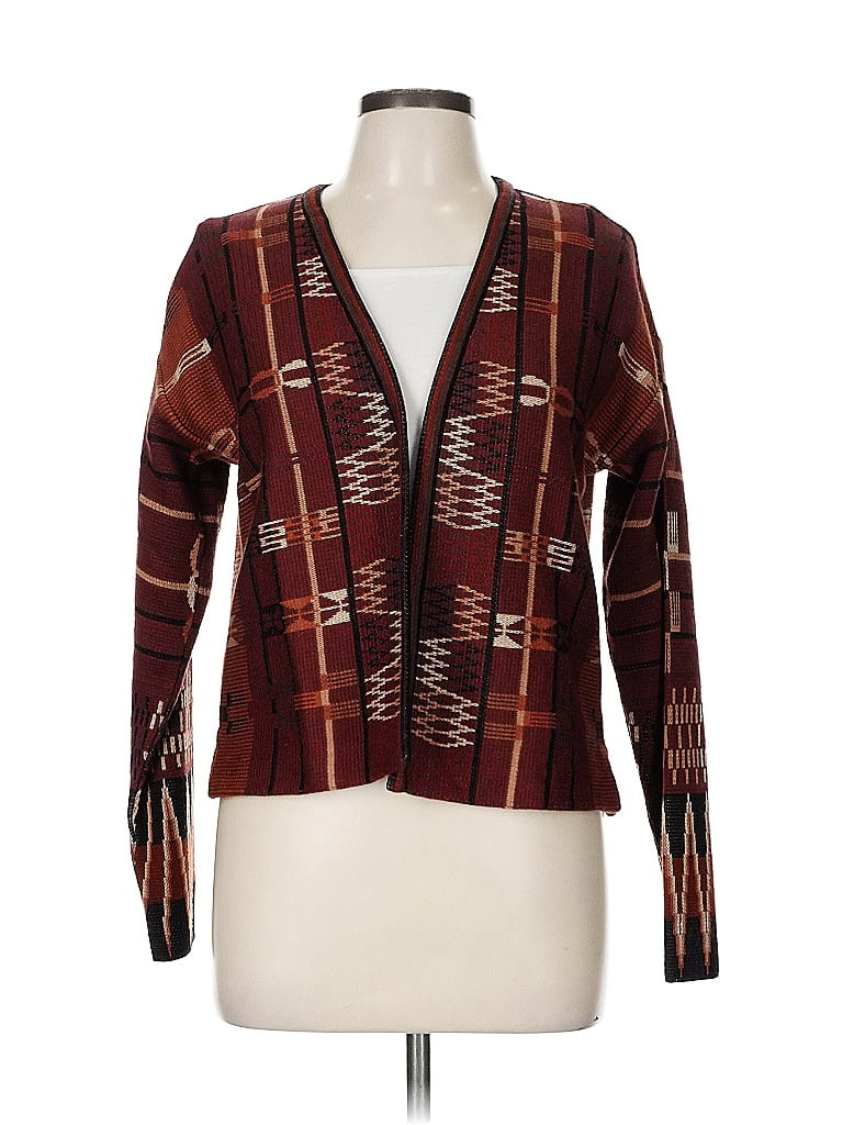 Peruvian Connection Burgundy Orange Cardigan Size M - 20% off | ThredUp
