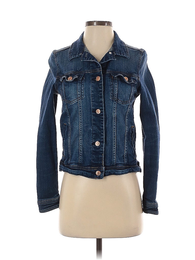 Mango Blue Denim Jacket Size XS - 59% off | ThredUp