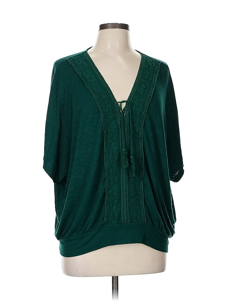 Torrid Green 3/4 Sleeve Blouse Size M - 59% off | ThredUp