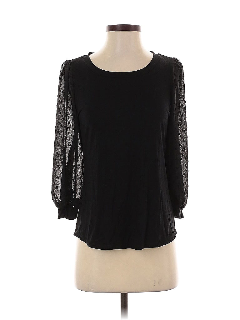Beacon Black 3/4 Sleeve Top Size S - 40% off | ThredUp