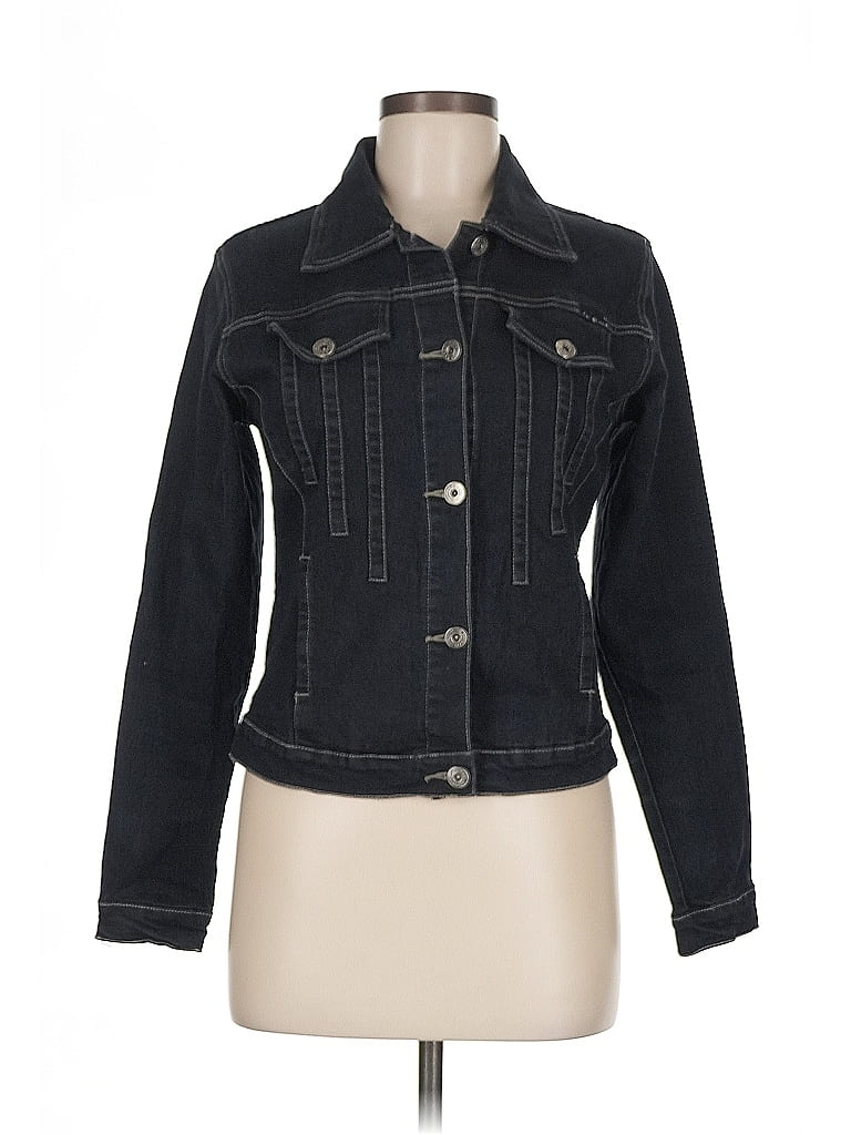 Assorted Brands Black Black Denim Jacket Classic Style Size M - 23% off ...