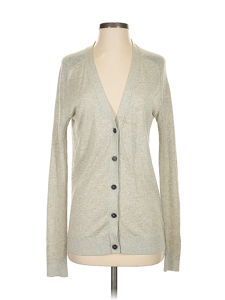 Magaschoni Gray Silk Cardigan Size S - 81% off | ThredUp
