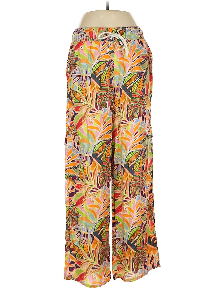 C&C California Tropical Yellow Linen Pants Size M - 78% off | ThredUp
