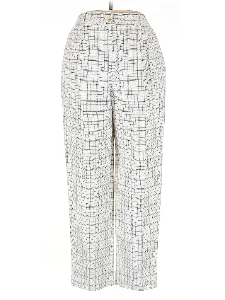 Ivy Club Classics Plaid Ivory Linen Pants Size 14 - 40% off | ThredUp