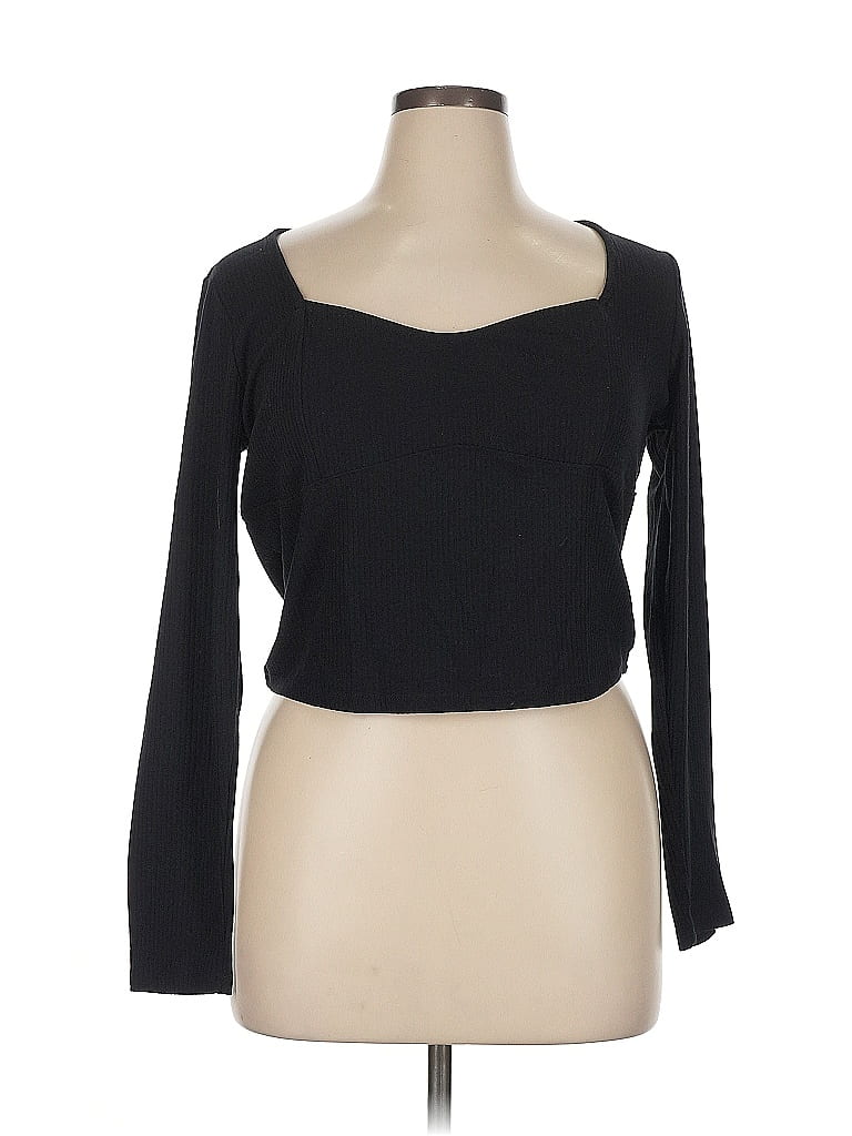 New Look Black Long Sleeve Top Size 14 - 50% off | ThredUp