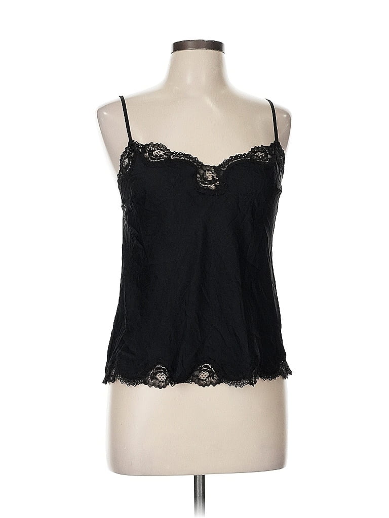 Victoria's Secret 100% Polyester Black Black Lace Trim Camisole Top Size M - 20% off | ThredUp