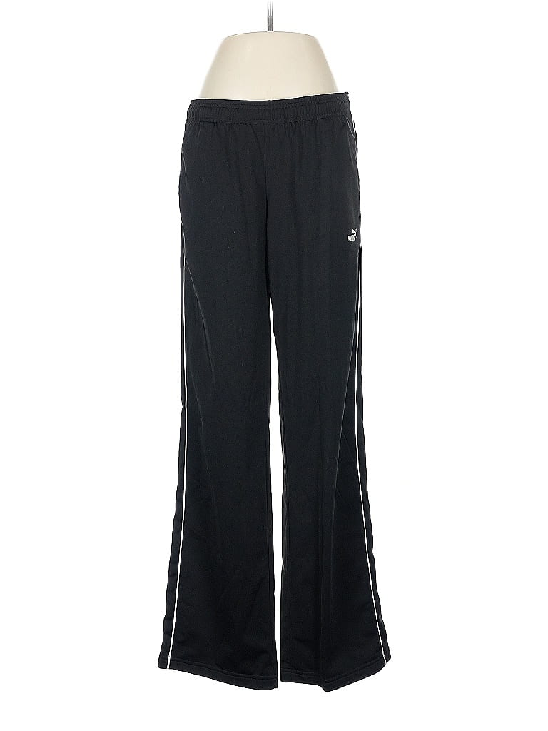 Puma 100% Polyester Black Track Pants Size M - 52% off | ThredUp