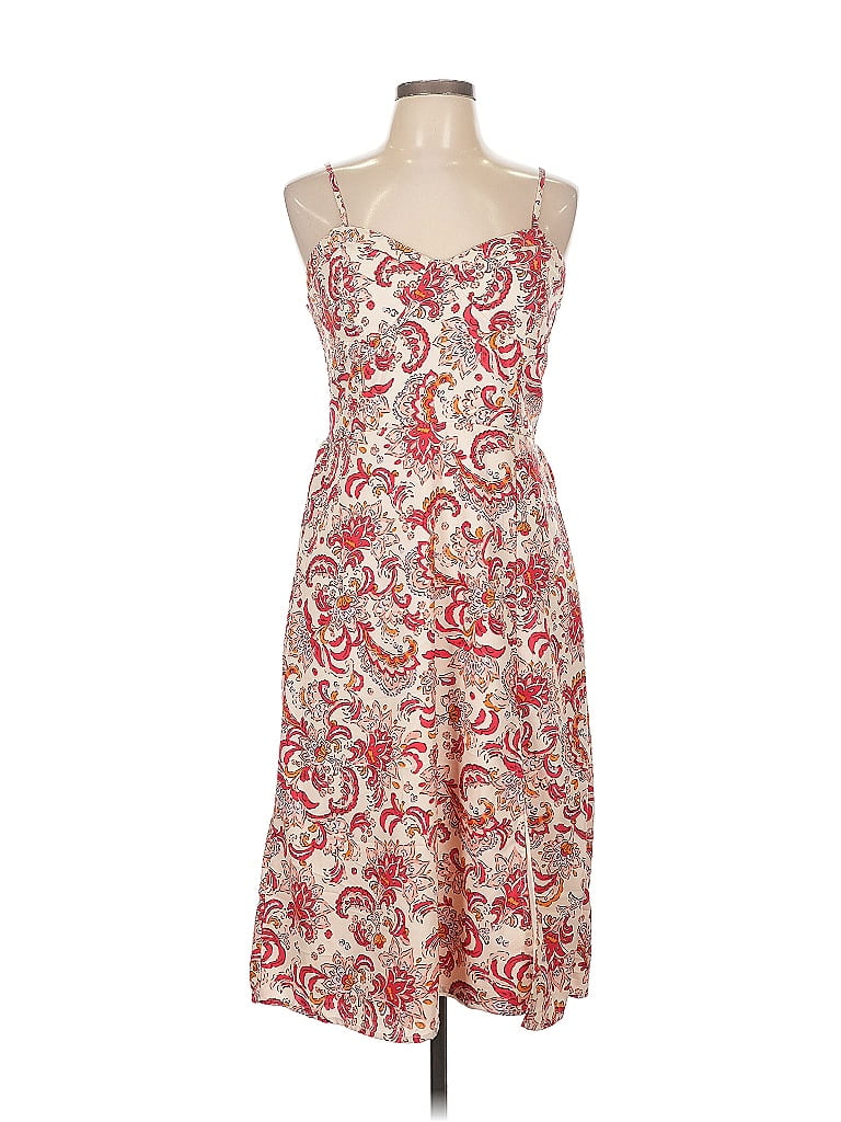 Jessica Simpson 100% Polyester Paisley Red Casual Dress Size L - 63% ...