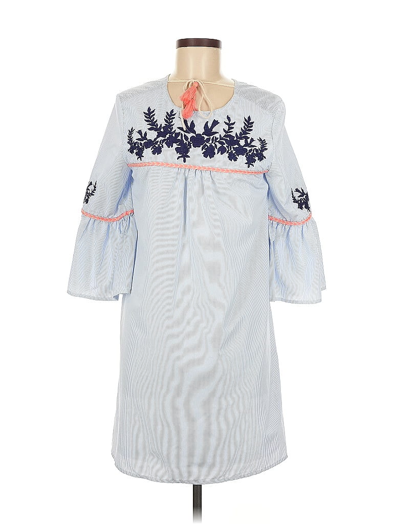 THML 100% Polyester Blue Casual Dress Size M - 72% off | ThredUp