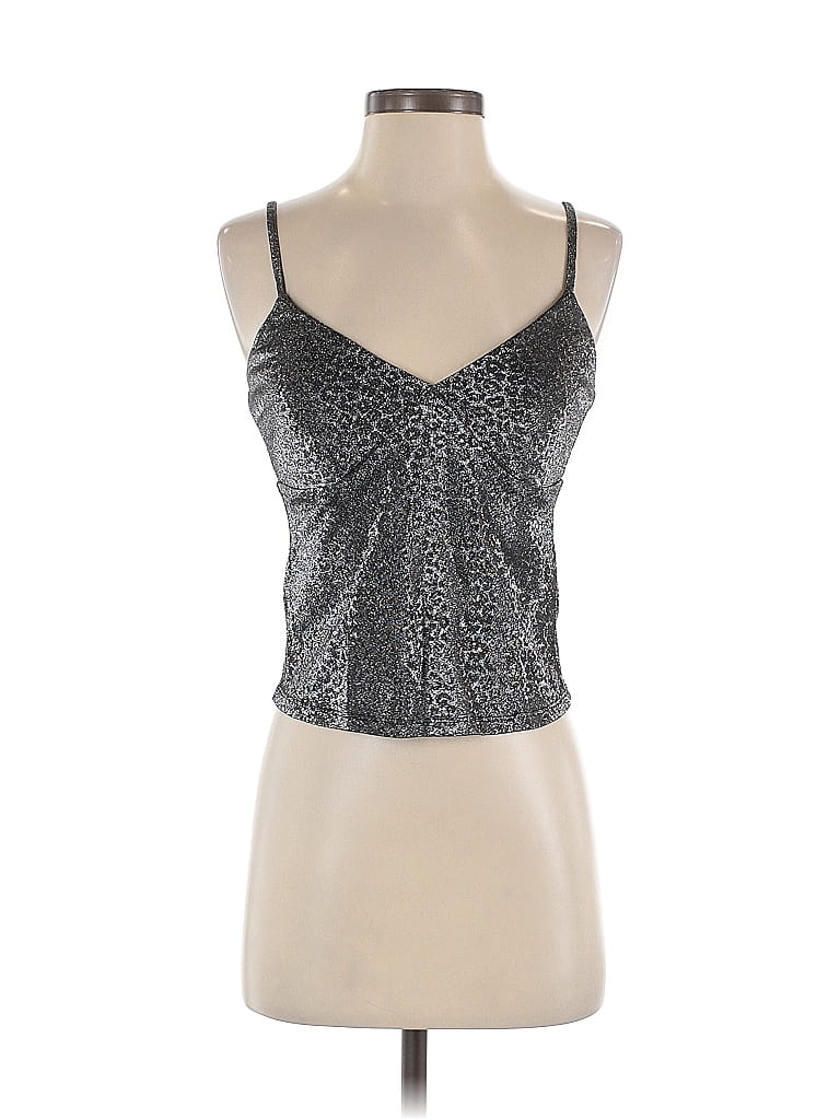 Wild Fable Silver Sleeveless Top Size S - 18% off | ThredUp