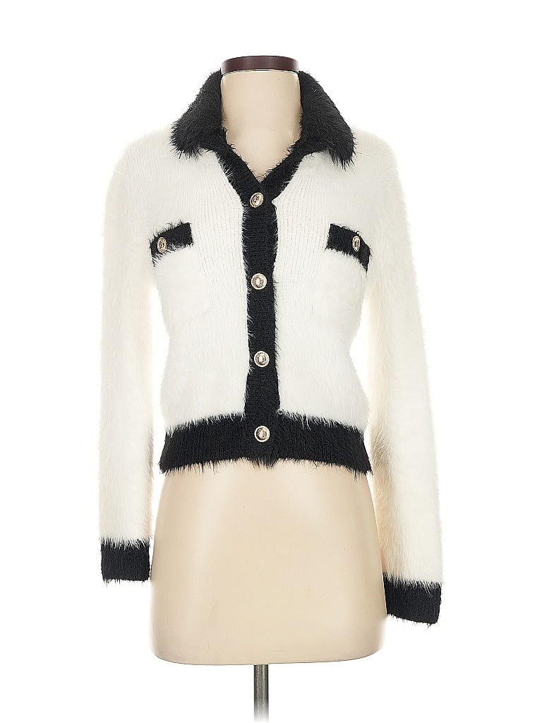 Maje White Cardigan Size S - 76% off | ThredUp