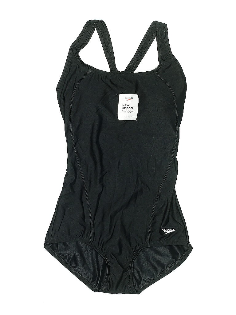 Speedo Chevron-herringbone Black One Piece Swimsuit Size 8 - 31% off ...