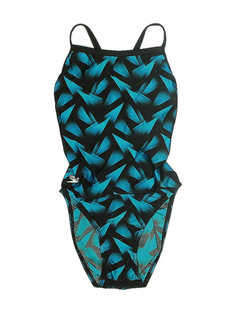 Speedo Chevron-herringbone Teal One Piece Swimsuit Size 8 - 38% off ...