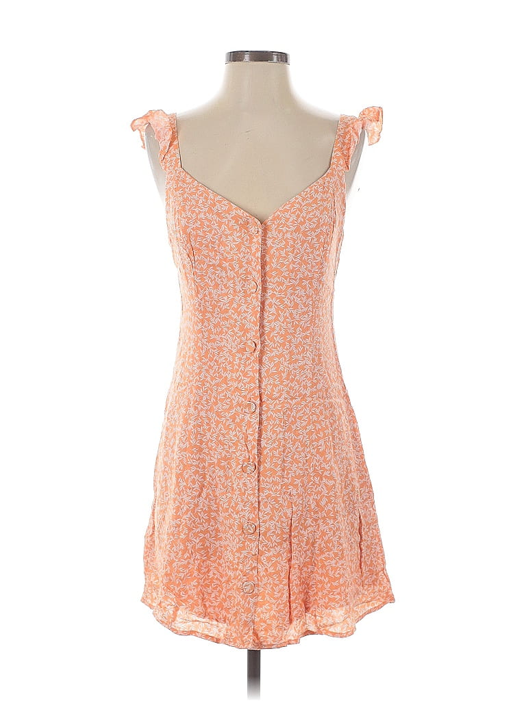 Le Lis 100% Rayon Orange Casual Dress Size S - 74% off | ThredUp