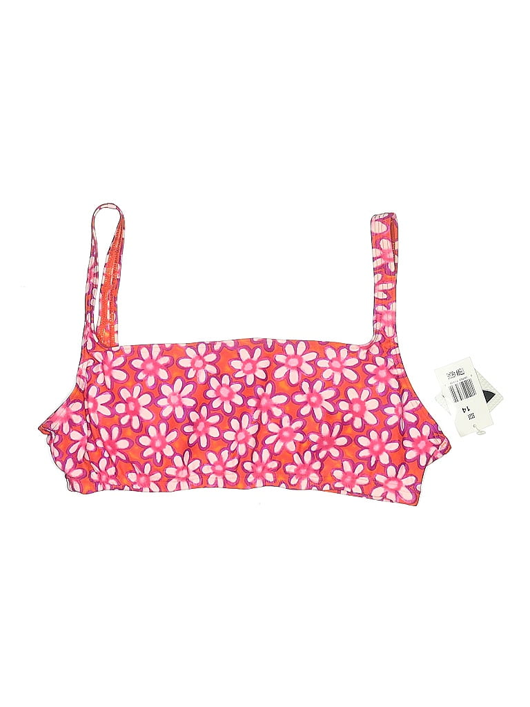 Speedo Floral Pink Orange Swimsuit Top Size 14 - 16% off | ThredUp