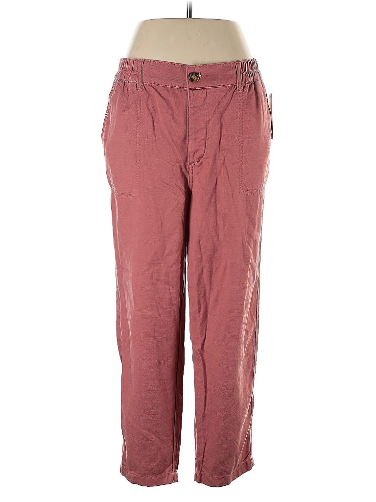 wonderly Burgundy Casual Pants Size L - 58% off | ThredUp