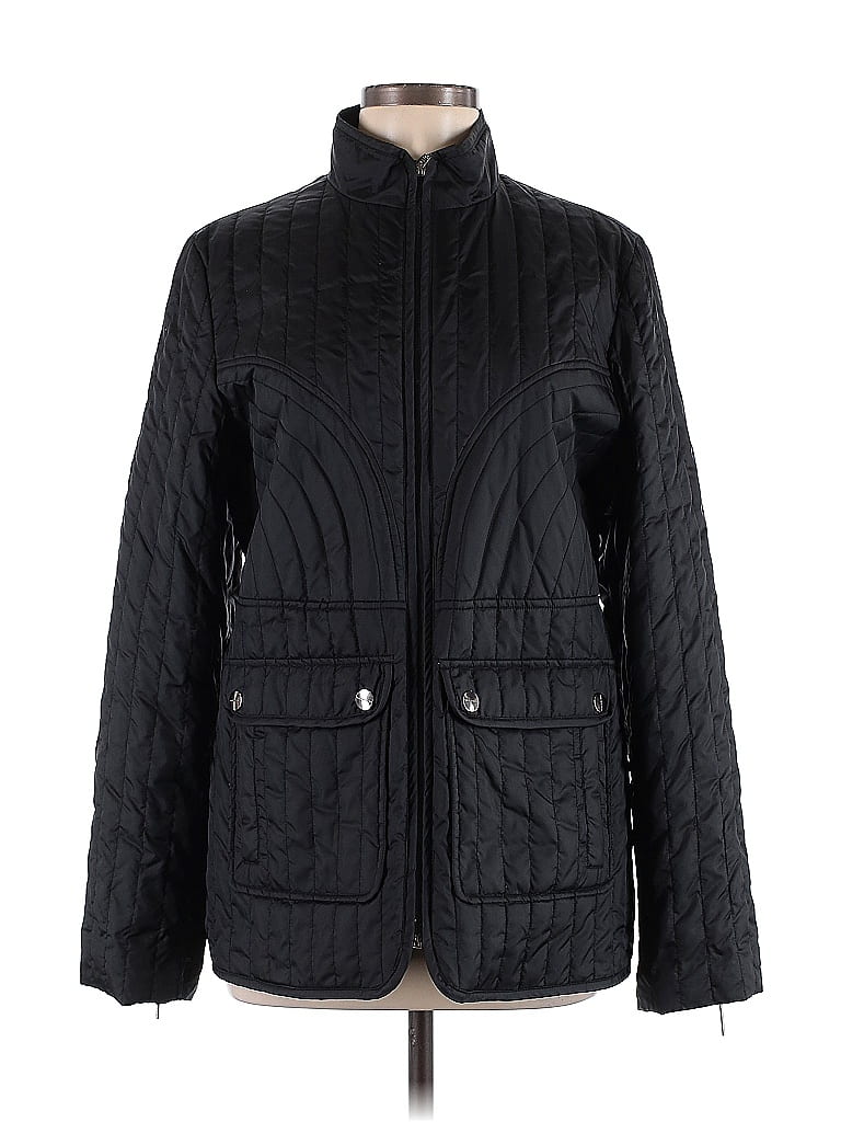 Via Spiga Solid Black Jacket Size M - 63% off | ThredUp