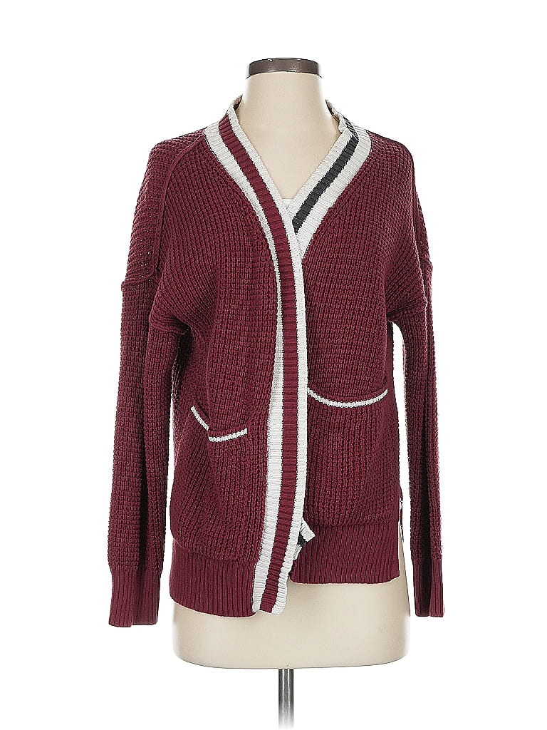 Universal Thread 100% Cotton Burgundy Cardigan Size S - 34% off | ThredUp