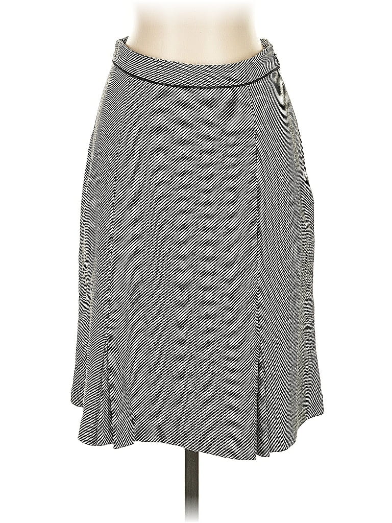 Ann Taylor Chevron-herringbone Gray Casual Skirt Size 2 (petite) - 73% ...