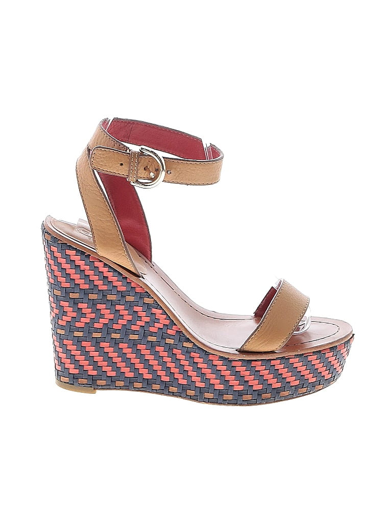 Coach Color Block Red Blue Wedges Size 8 - 73% off | ThredUp