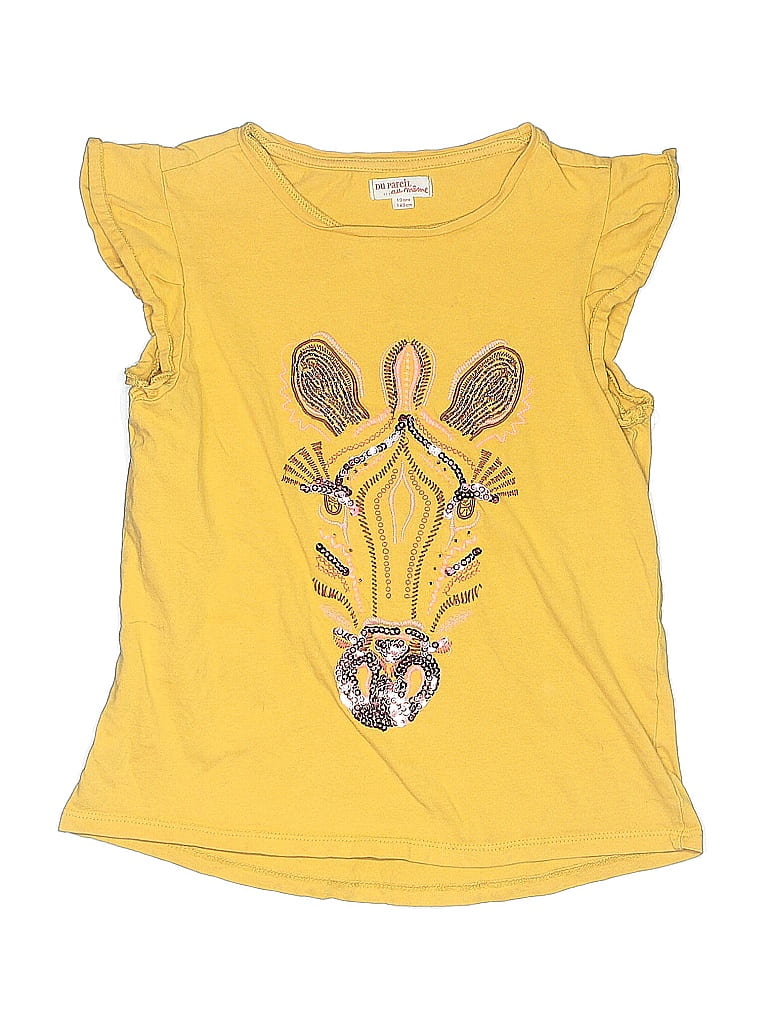 Du Pareil Au Meme DPAM Animal Print Yellow Sleeveless T-Shirt Size 140 cm / US 10 - 84% off ...