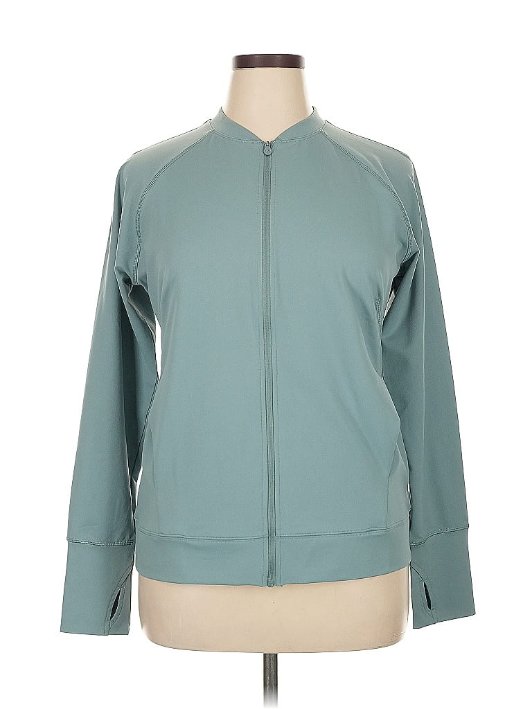 Apana Teal Track Jacket Size XL - 62% off | ThredUp