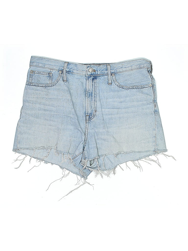 Madewell 100% Cotton Blue Denim Shorts Size 32 waist - 65% off | ThredUp