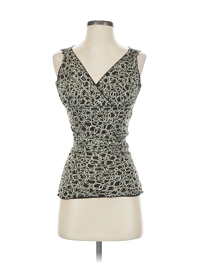 Max Studio 100% Polyester Green Sleeveless Top Size S - 65% off | ThredUp