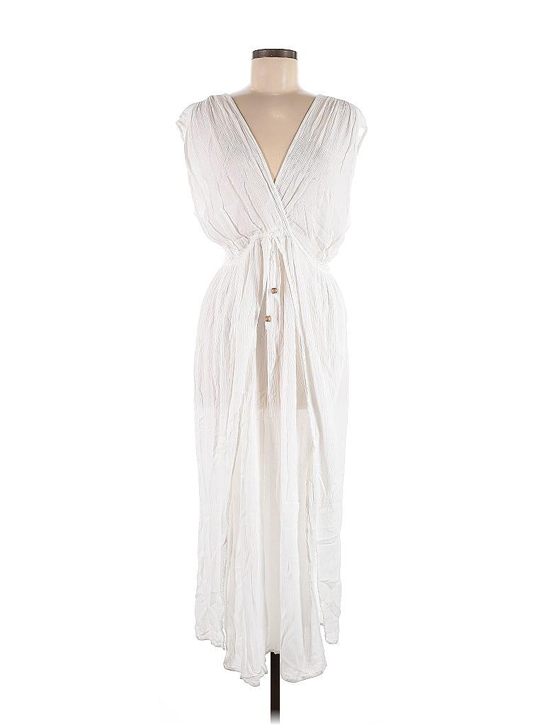 Raviya 100% Rayon White Casual Dress Size M - 39% off | ThredUp