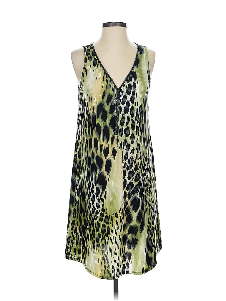 Ariella Animal Print Green Cocktail Dress Size S - 60% off | ThredUp