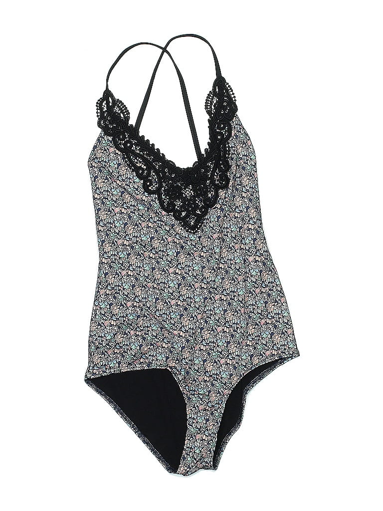 LIBERTY Paisley Blue Black One Piece Swimsuit Size L - 51% off | ThredUp