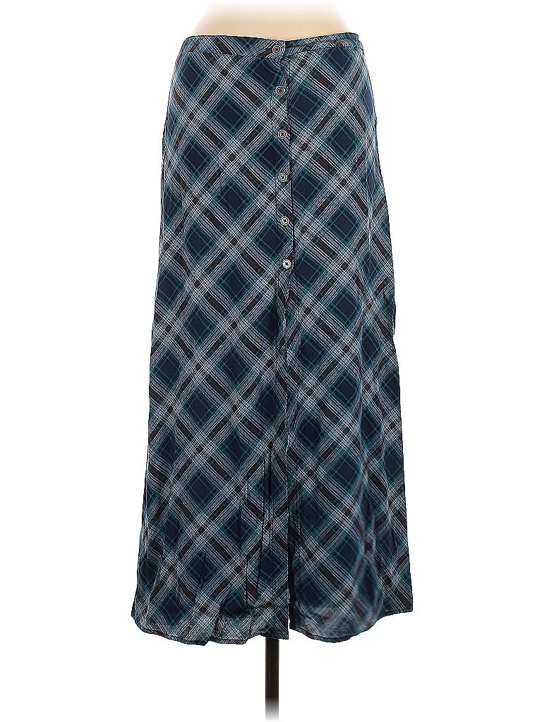 Wild Fable 100% Rayon Argyle Blue Casual Skirt Size M - 33% off | ThredUp
