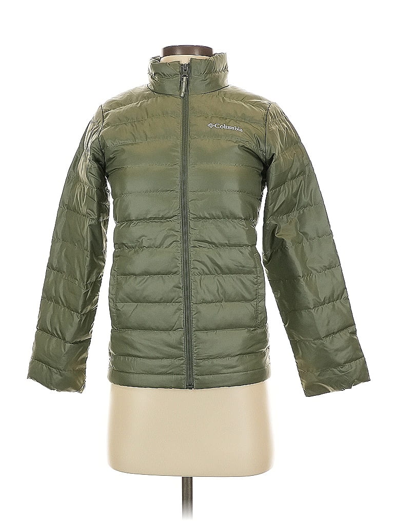 Columbia 100% Polyester Green Snow Jacket Size M - 52% off | ThredUp
