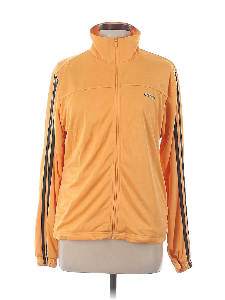 Adidas 100% Polyester Orange Track Jacket Size L - 66% off | ThredUp