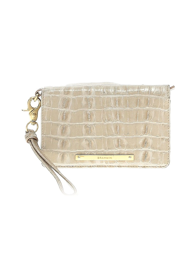 Brahmin Gold Tan Leather Wristlet One size - 67% off | ThredUp