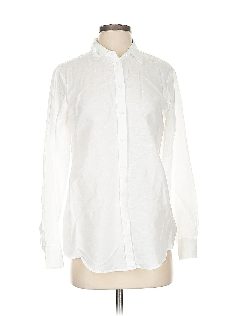 Banana Republic White Long Sleeve Button-Down Shirt Size XS - 75% off | ThredUp