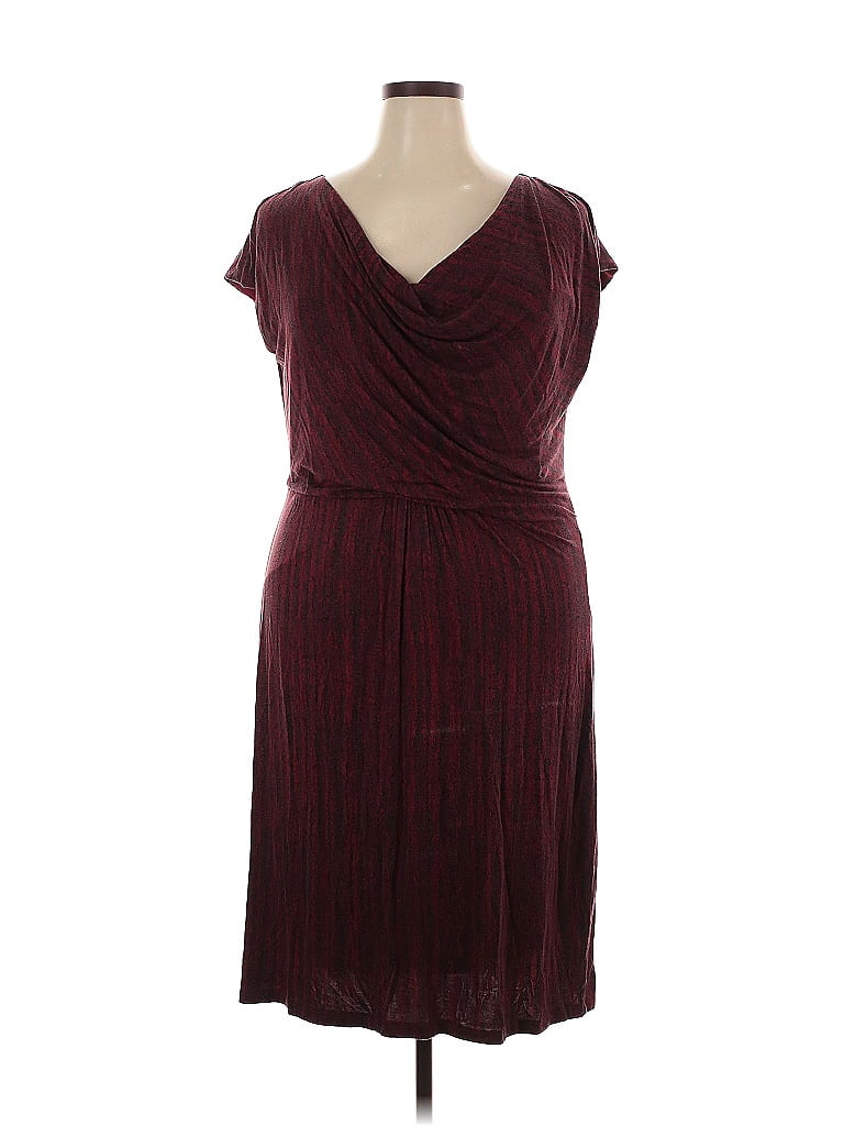 H By Halston Burgundy Cocktail Dress Size 18 - 78% off | ThredUp