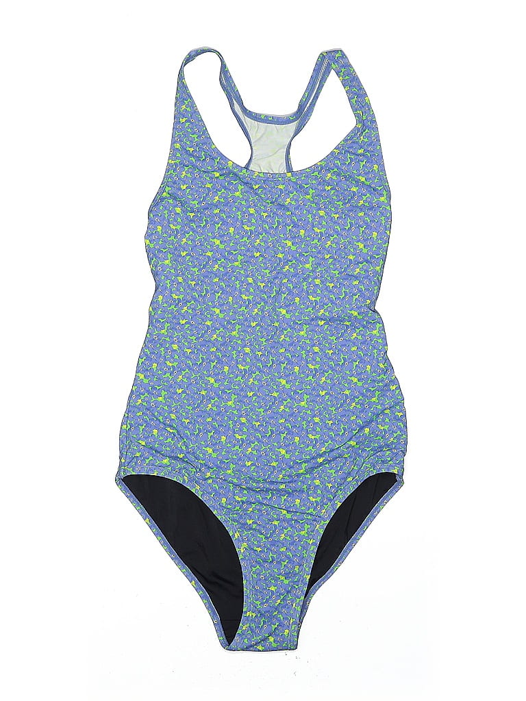 Assorted Brands Print Blue One Piece Swimsuit Size XS - 47% off | ThredUp